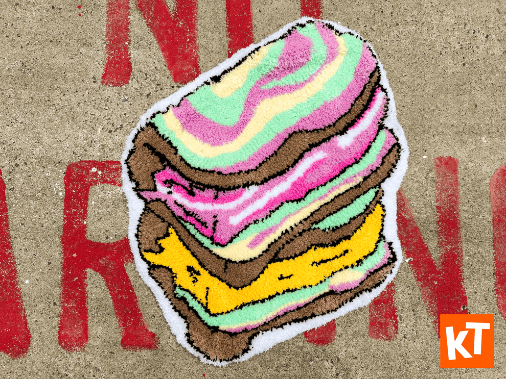 Ice Cream Sandwich Rug - Hand Tufted Rug Made in Singapore – KnotTuft